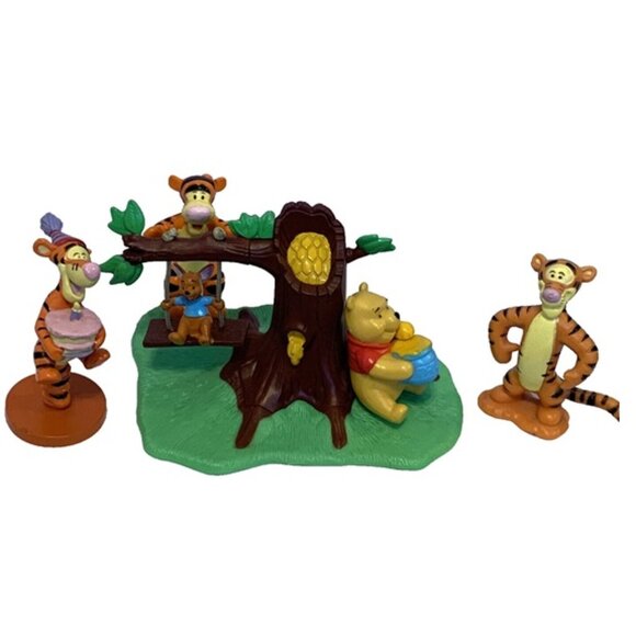 Disney | Kitchen | Disney Cake Toppers Winnie The Pooh Roo Tigger Pvc ...
